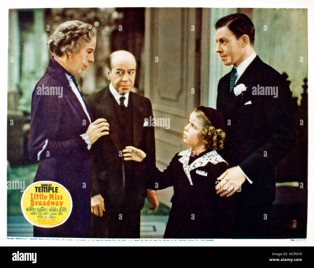 LITTLE MISS BROADWAY, from left: Edna Mae Oliver, Donald Meek, Shirley ...