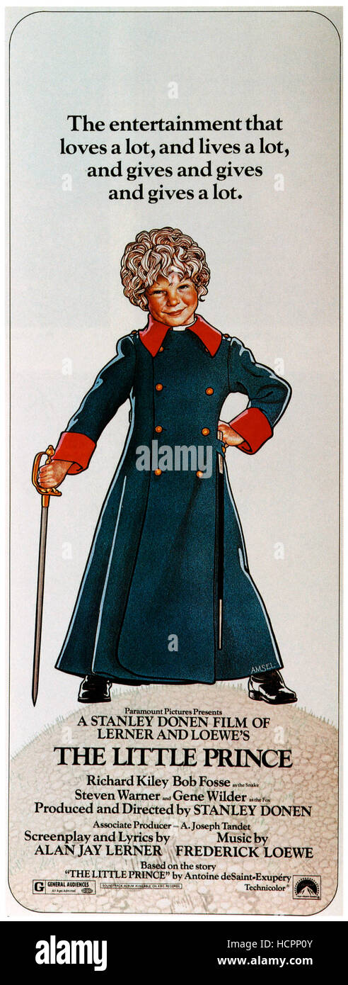 THE LITTLE PRINCE, Steven Warner, 1974 Stock Photo - Alamy