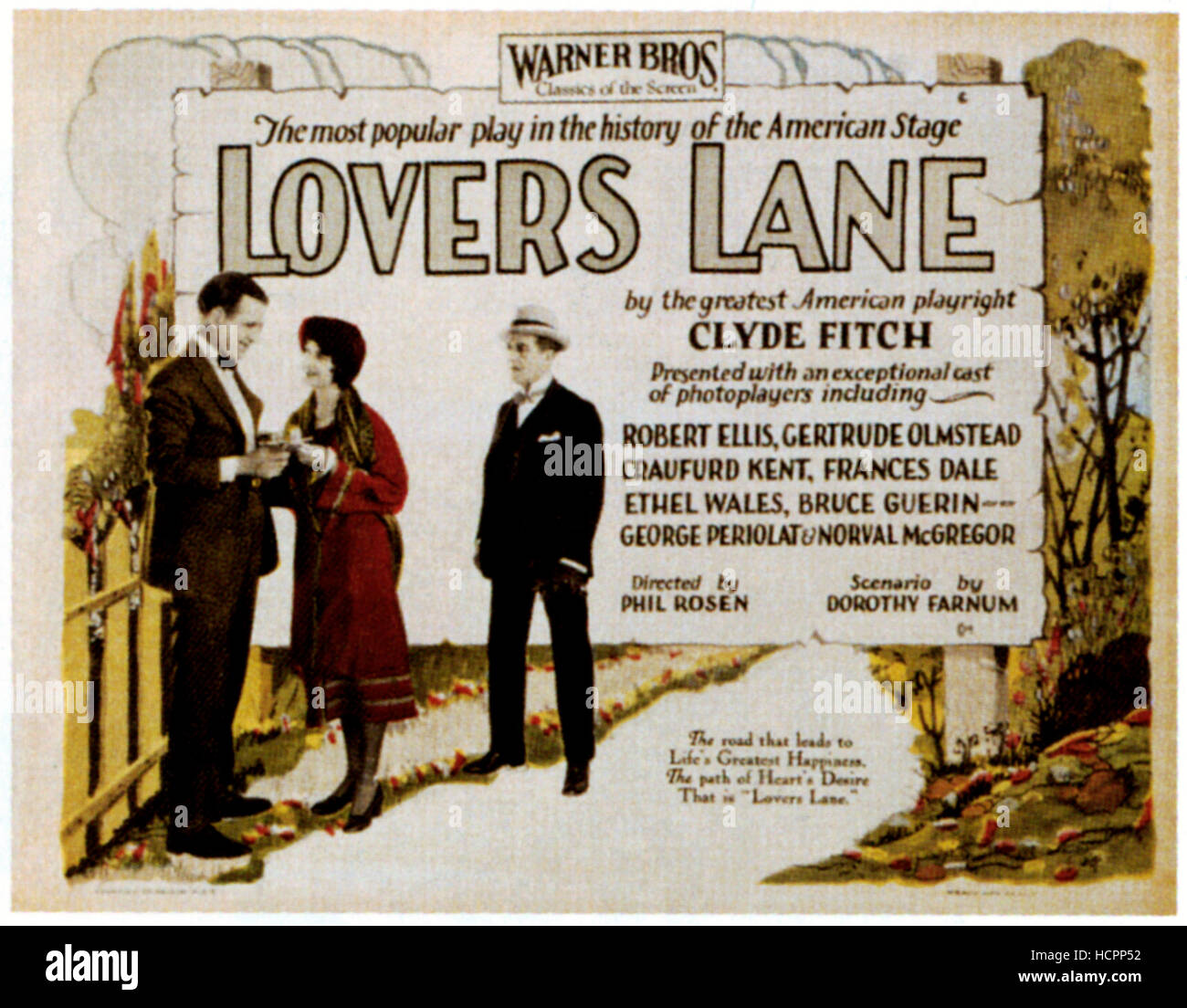 LOVERS' LANE, 1924 Stock Photo - Alamy