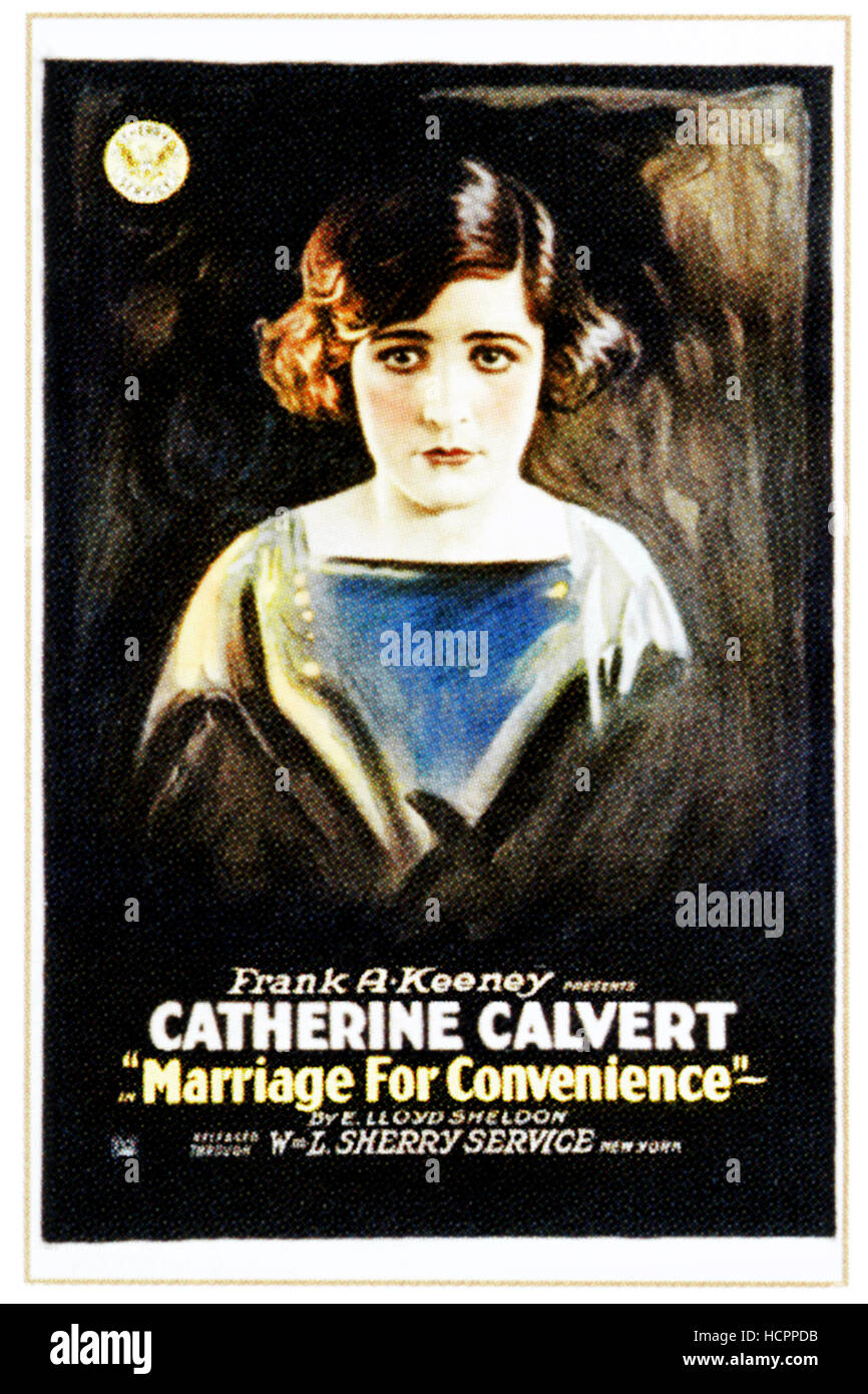 MARRIAGE FOR CONVENIENCE, Catherine Calvert, 1919 Stock Photo - Alamy