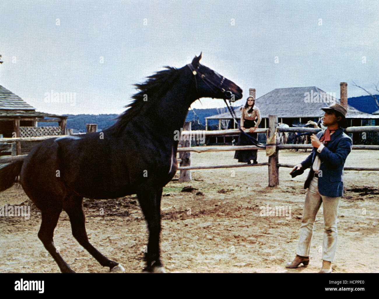THE MAN FROM SNOWY RIVER, Sigrid Thornton (center), Tom Burlinson (r ...