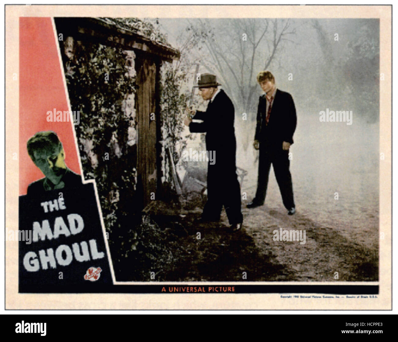 THE MAD GHOUL, from left: George Zucco, David Bruce, 1943 Stock Photo ...