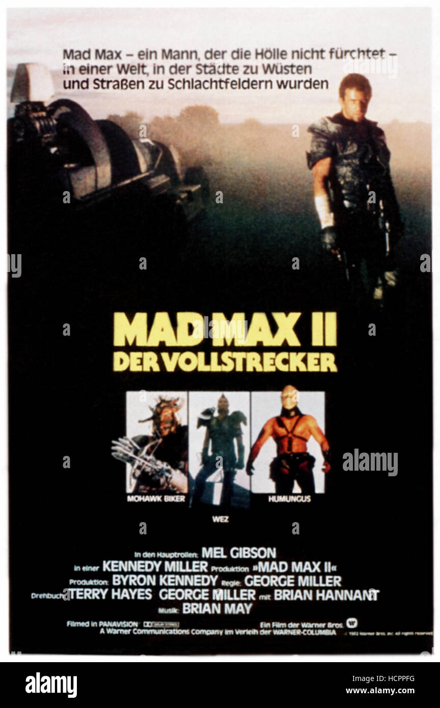 THE ROAD WARRIOR, (aka MAD MAX II, aka MAD MAX II: DER VOLLSTRECKER ...
