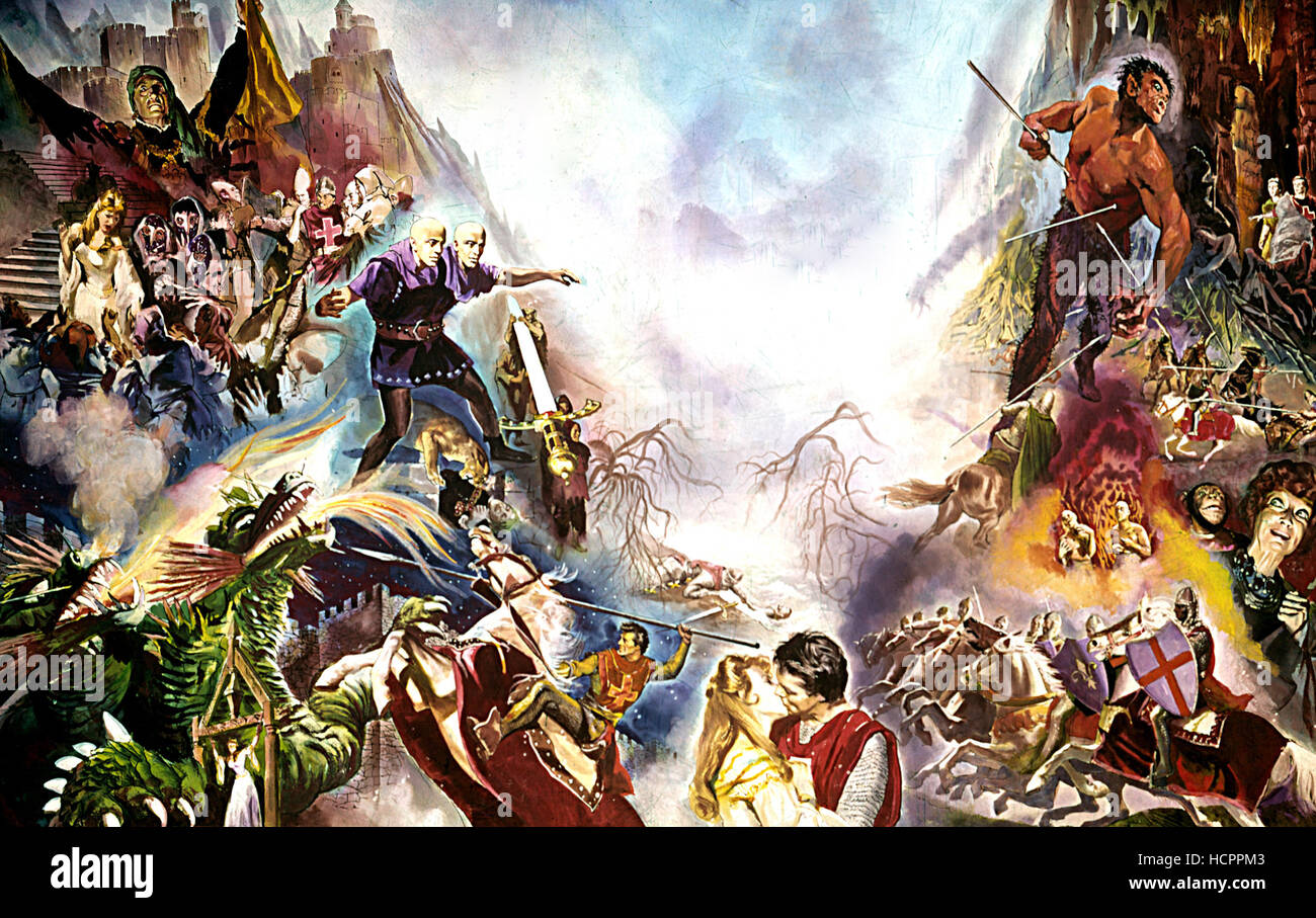 THE MAGIC SWORD, Basil Rathbone, Gary Lockwood, Anne Helm, Estelle ...