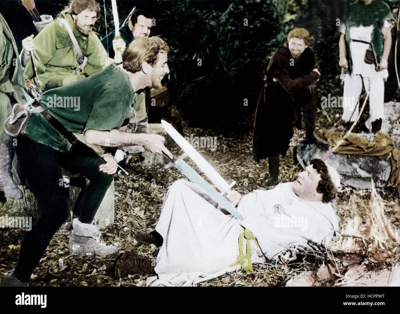 THE MEN OF SHERWOOD FOREST, front, from left: Don Taylor, Reginald ...