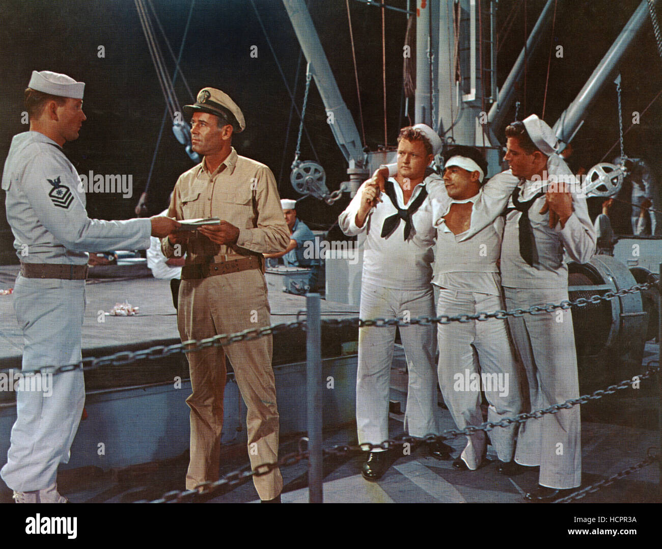MISTER ROBERTS, Ken Curtis, Henry Fonda, 1955 Stock Photo - Alamy