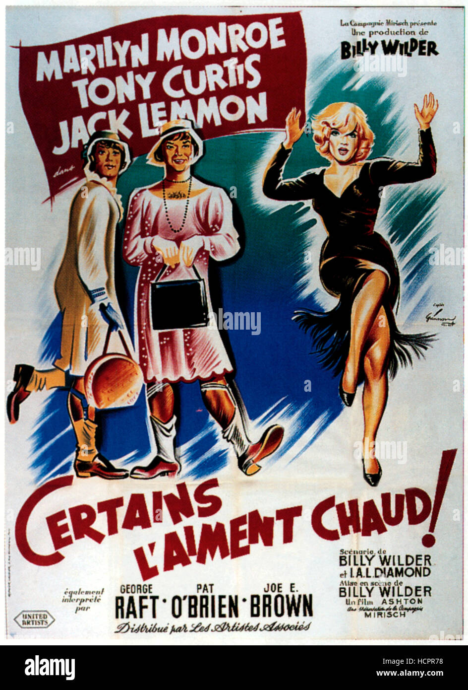 SOME LIKE IT HOT (aka CERTAINS L'AIMENT CHAUD!), from left: Tony Curtis ...