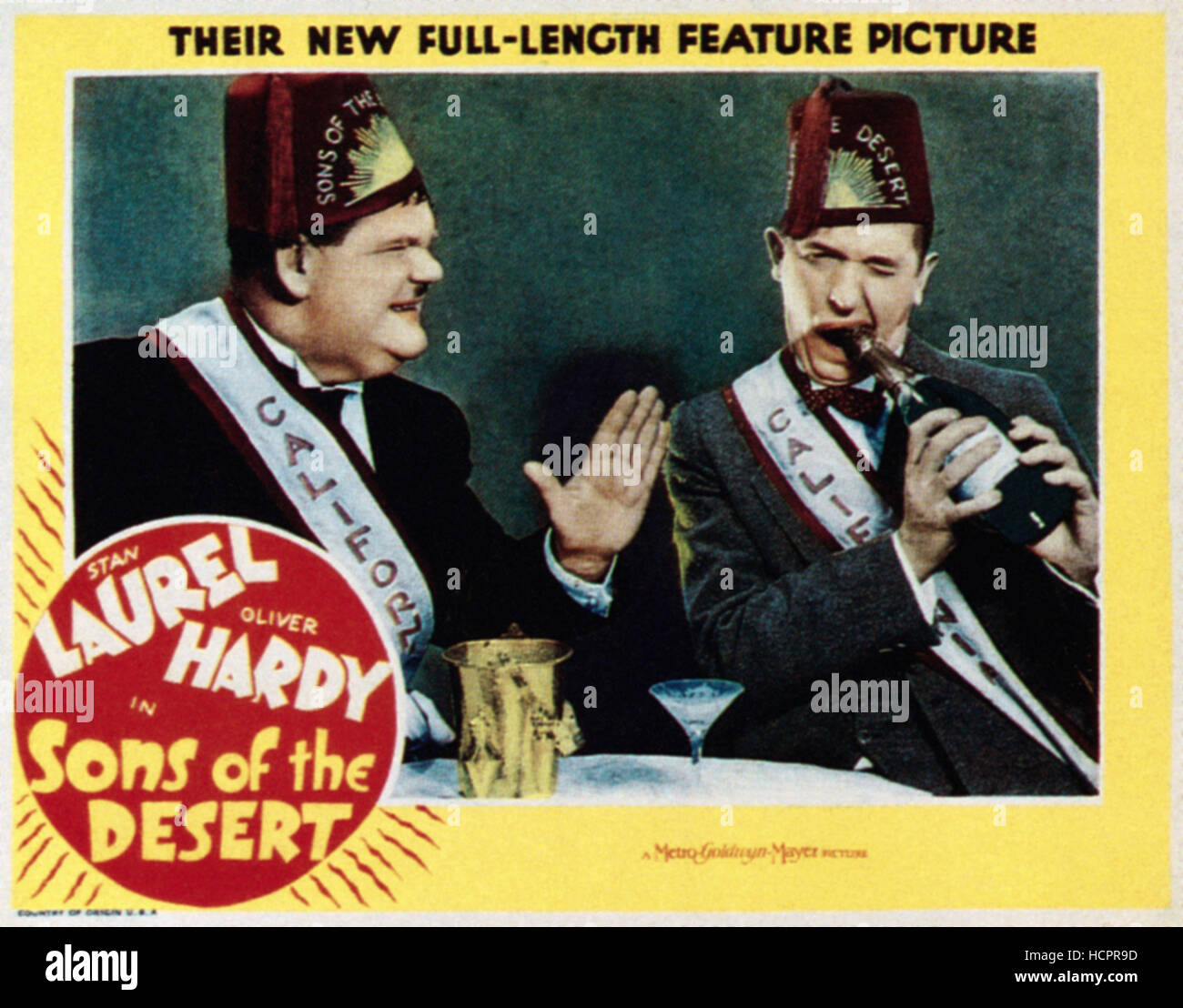 SONS OF THE DESERT, from left: Oliver Hardy, Stan Laurel, 1933 Stock ...