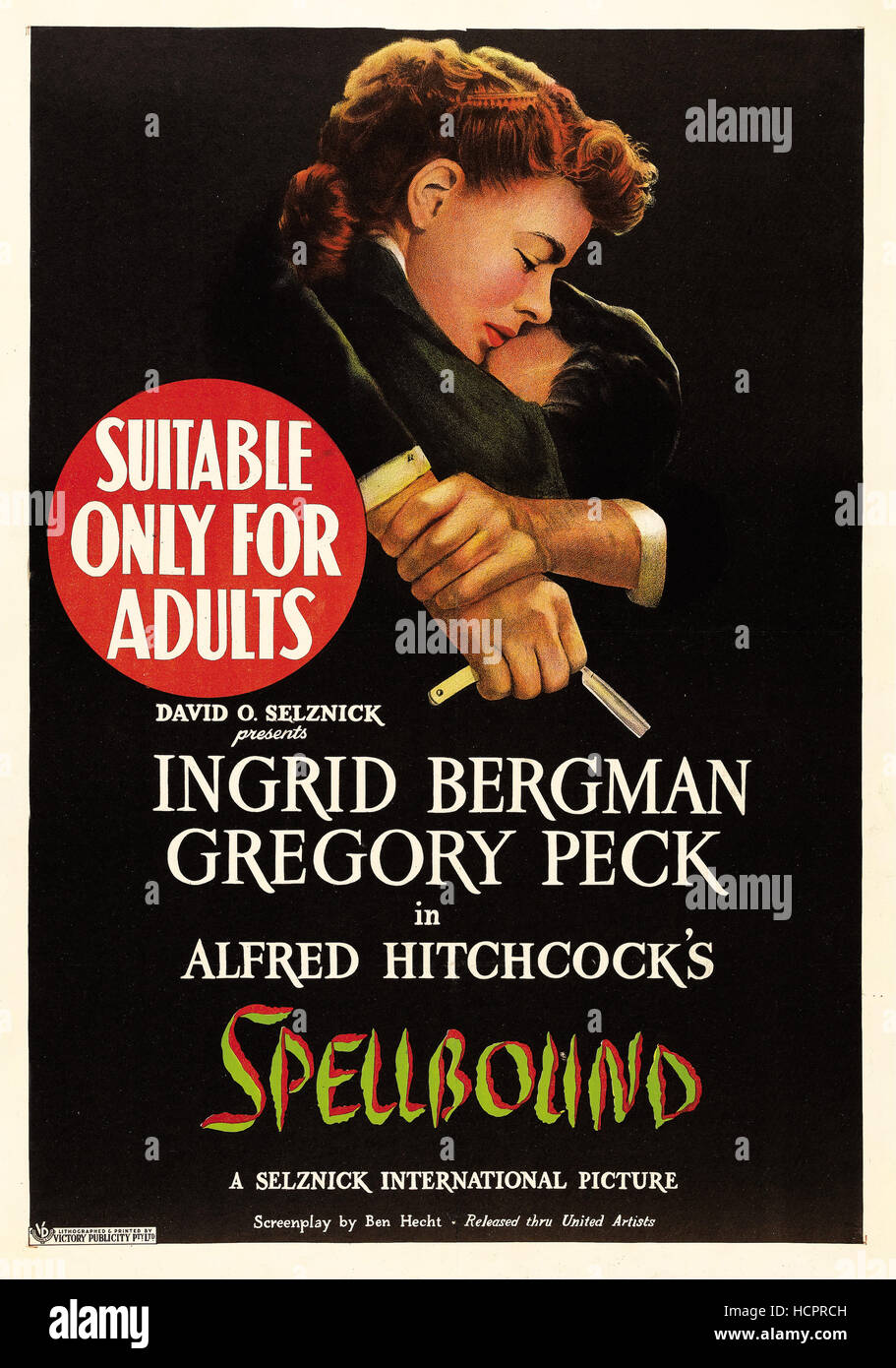 SPELLBOUND, from left: Ingrid Bergman, Gregory Peck on Austrailian ...