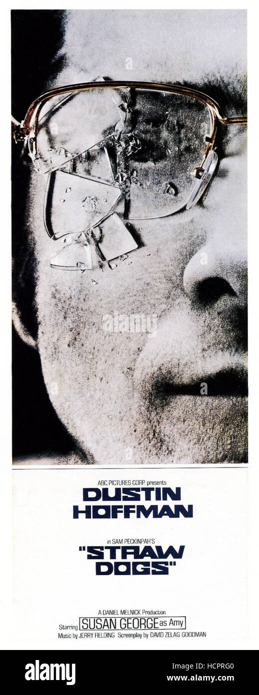 STRAW DOGS, poster art, 1971 Stock Photo - Alamy