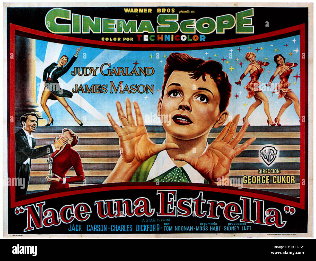 A STAR IS BORN, (aka NACE UNA ESTRELLA), center: Judy Garland on ...