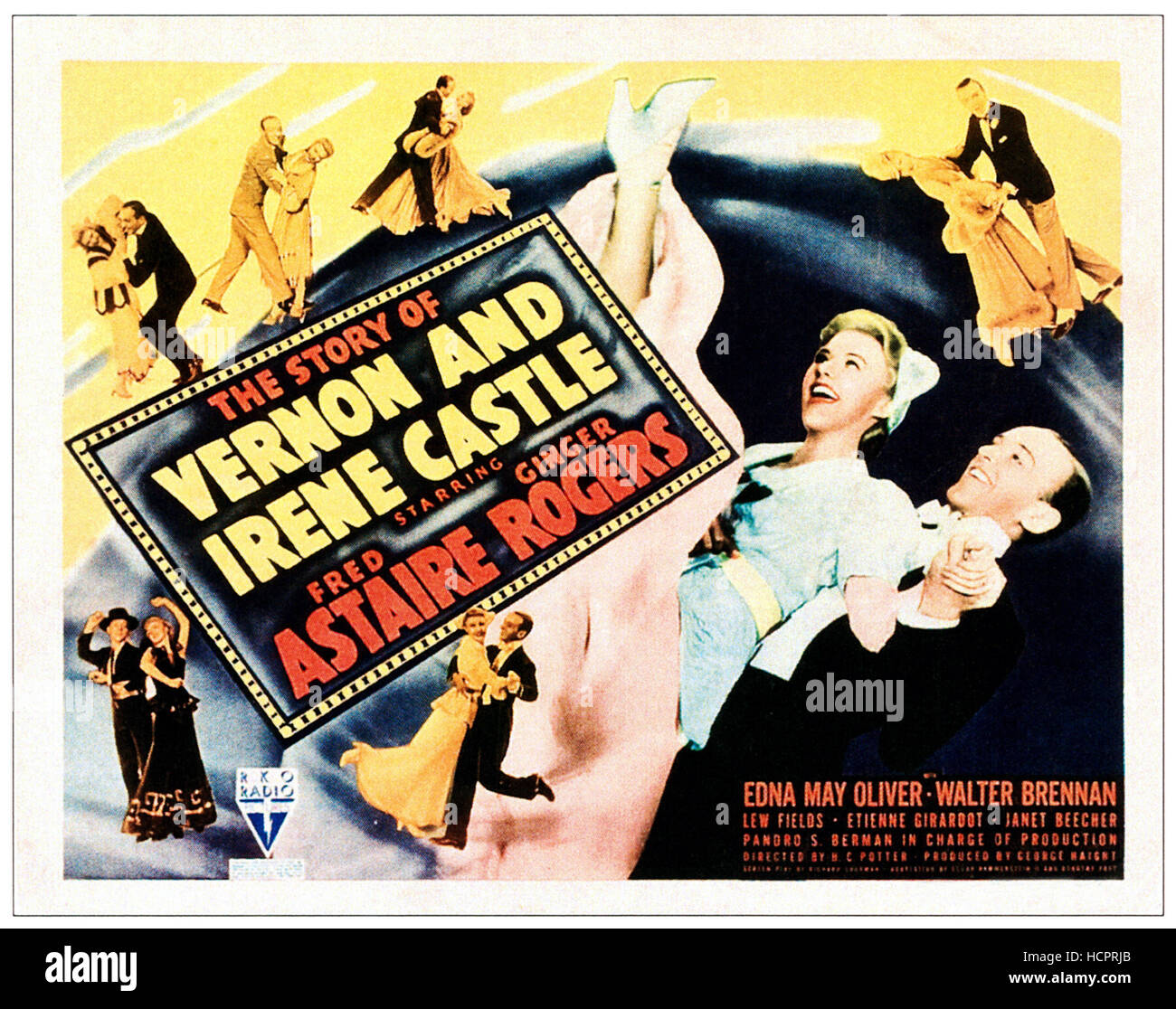 THE STORY OF VERNON AND IRENE CASTLE, from left: Ginger Rogers, Fred ...