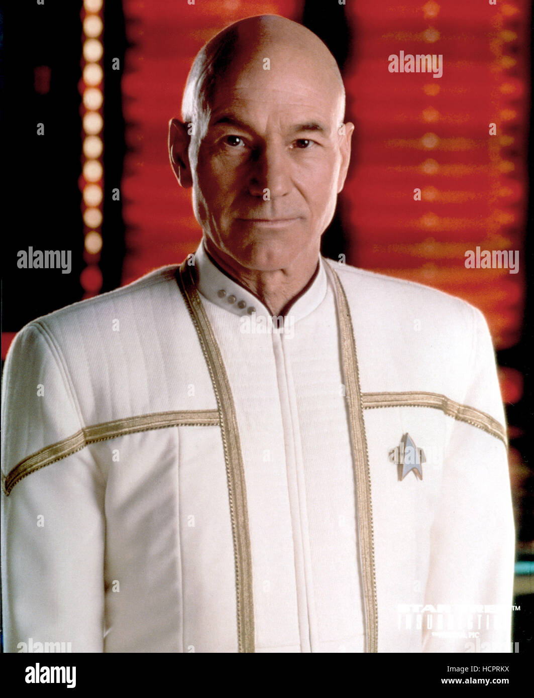 STAR TREK IX-INSURRECTION, Patrick Stewart, as Captain Picard, in his ...