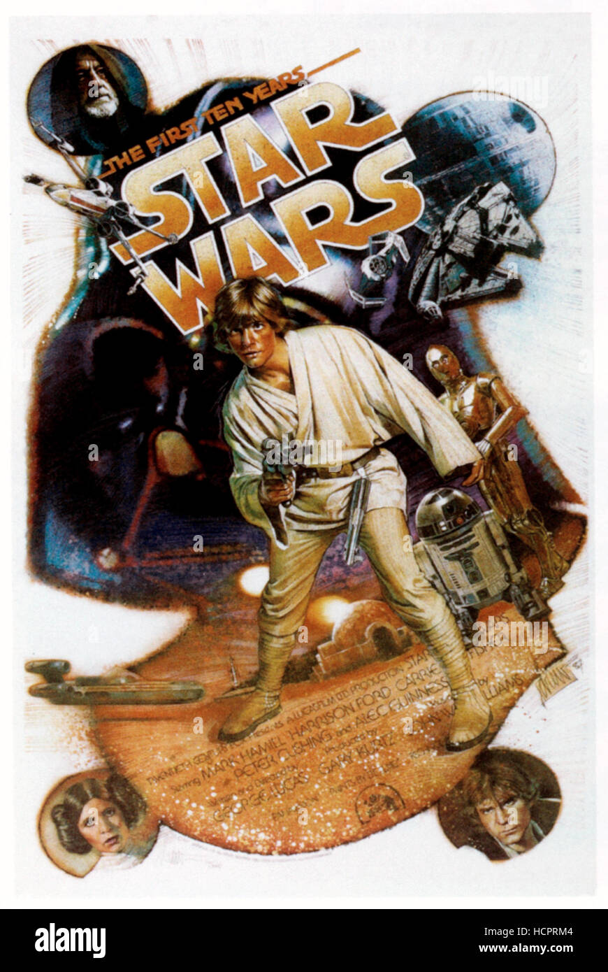 STAR WARS, (aka STAR WARS: EPISODE IV - A NEW HOPE), top: Alec Guinness ...