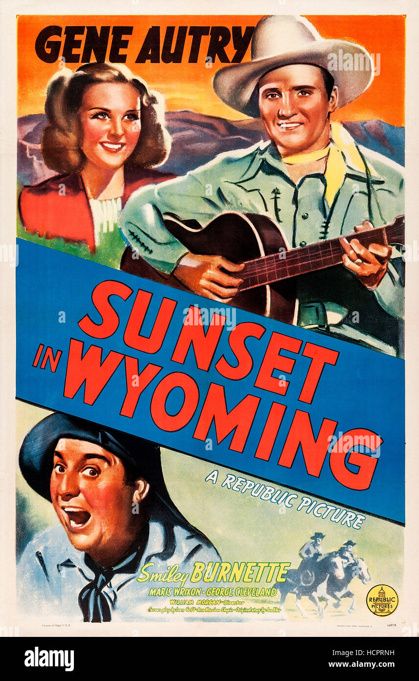 SUNSET IN WYOMING, top from left: Maris Wrixon, Gene Autry, bottom ...