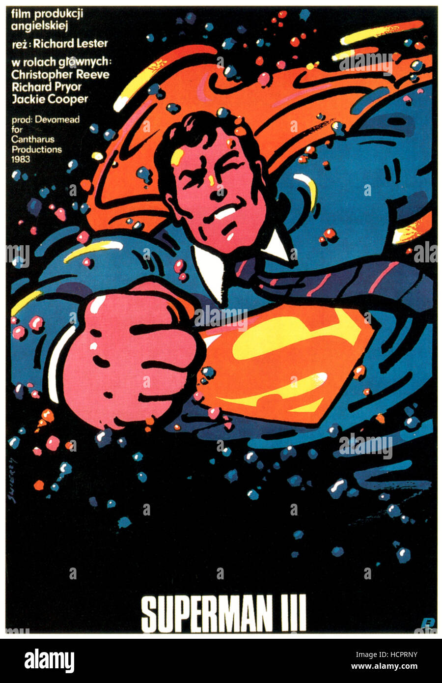 SUPERMAN III, Polish poster art, 1983, ©Warner Bros./courtesy Everett ...