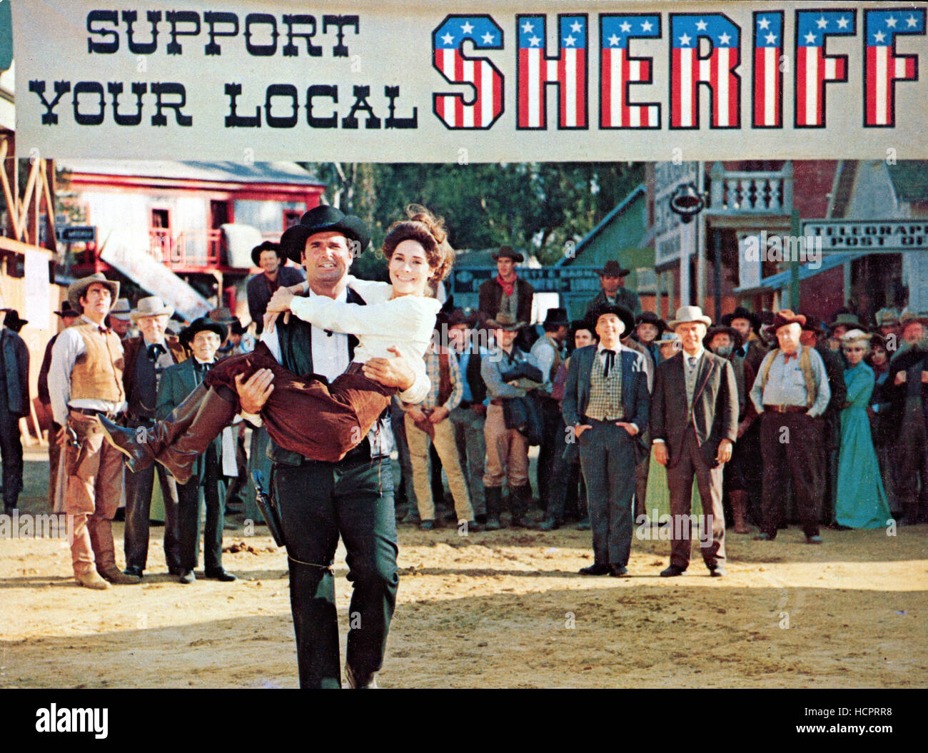 SUPPORT YOUR LOCAL SHERIFF, Jack Elam, Willis Bouchy, Walter Burke, James Garner, Joan Hackett ...