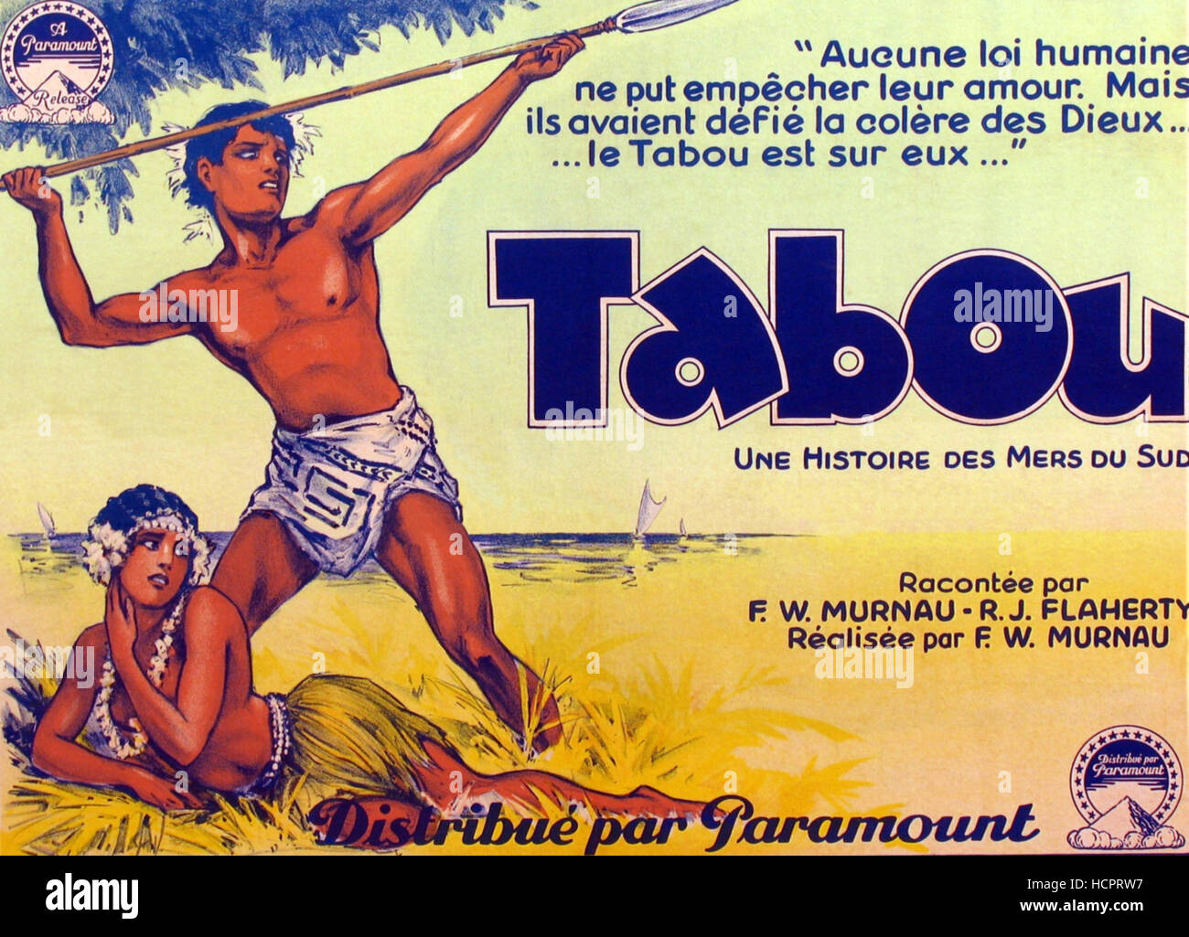 TABU, (aka TABOU), French poster art, 1931 Stock Photo - Alamy
