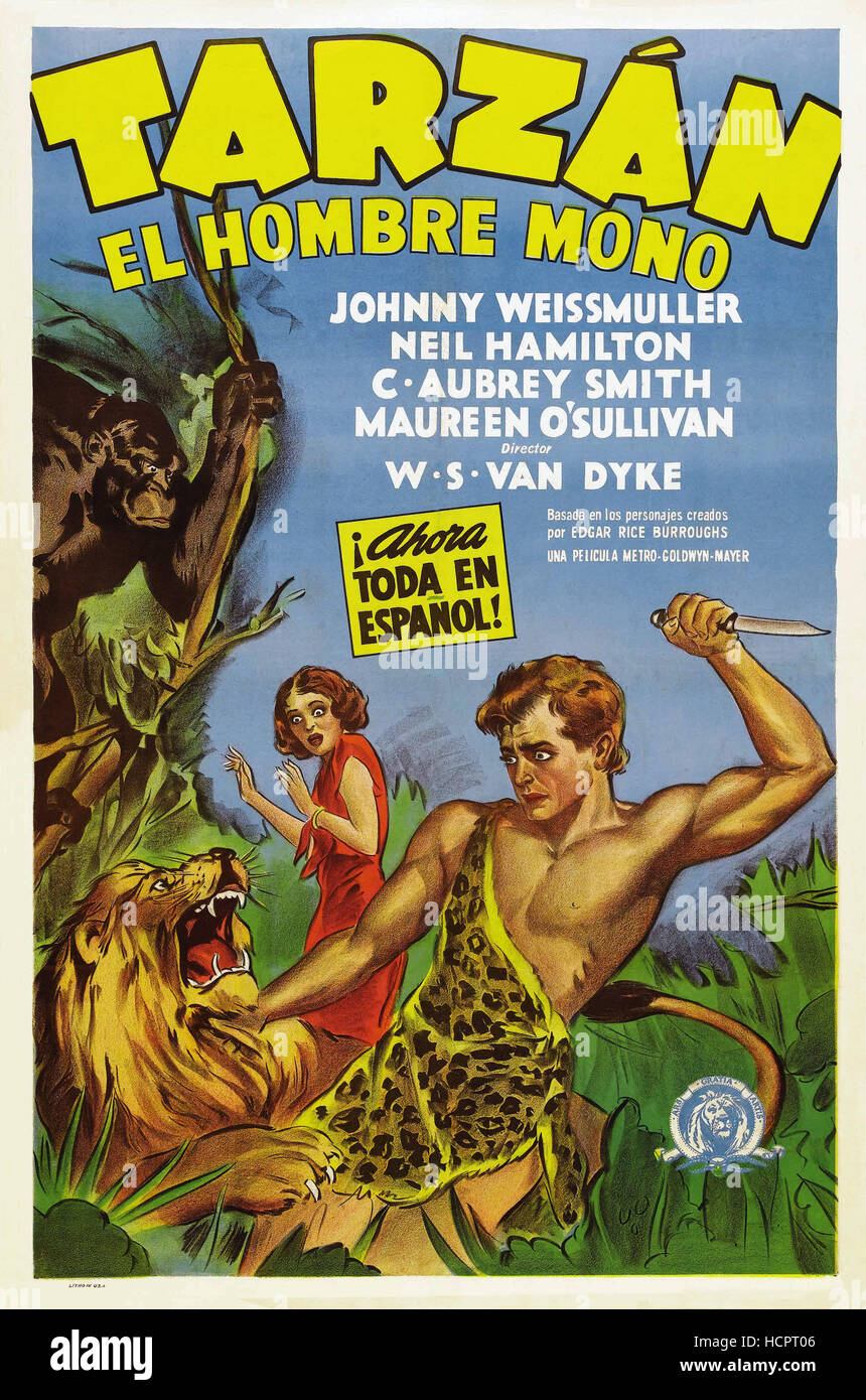 TARZAN THE APE MAN, (aka TARZAN EL HOMBRE MONO), from left: Maureen O ...
