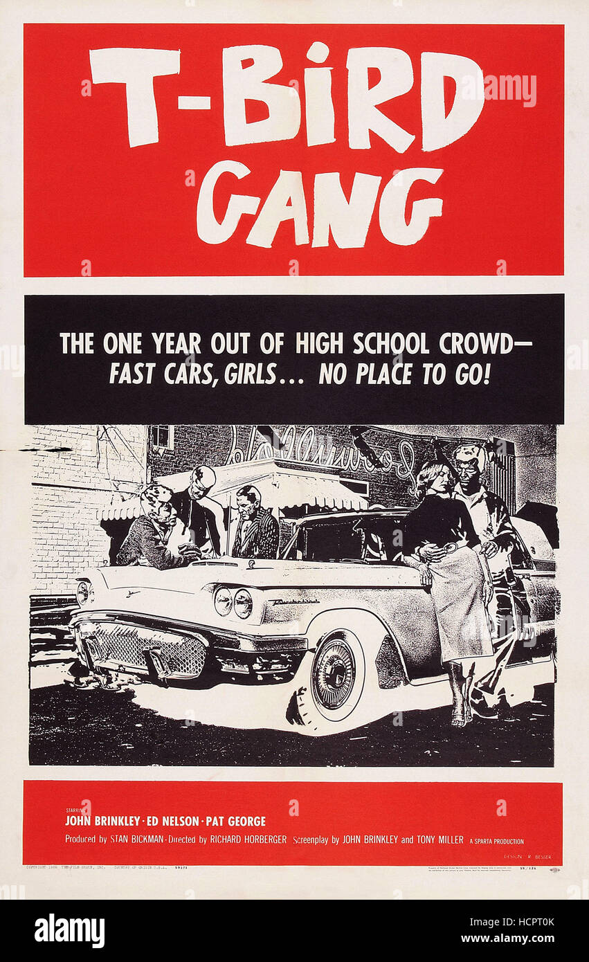 T-BIRD GANG, US poster art, 1959 Stock Photo - Alamy