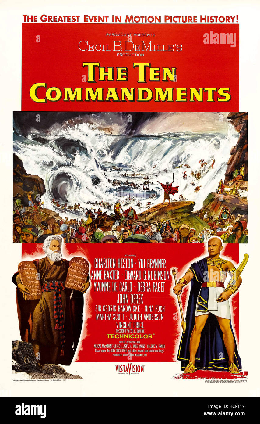 The ten commandments 1956 poster hi-res stock photography and images ...