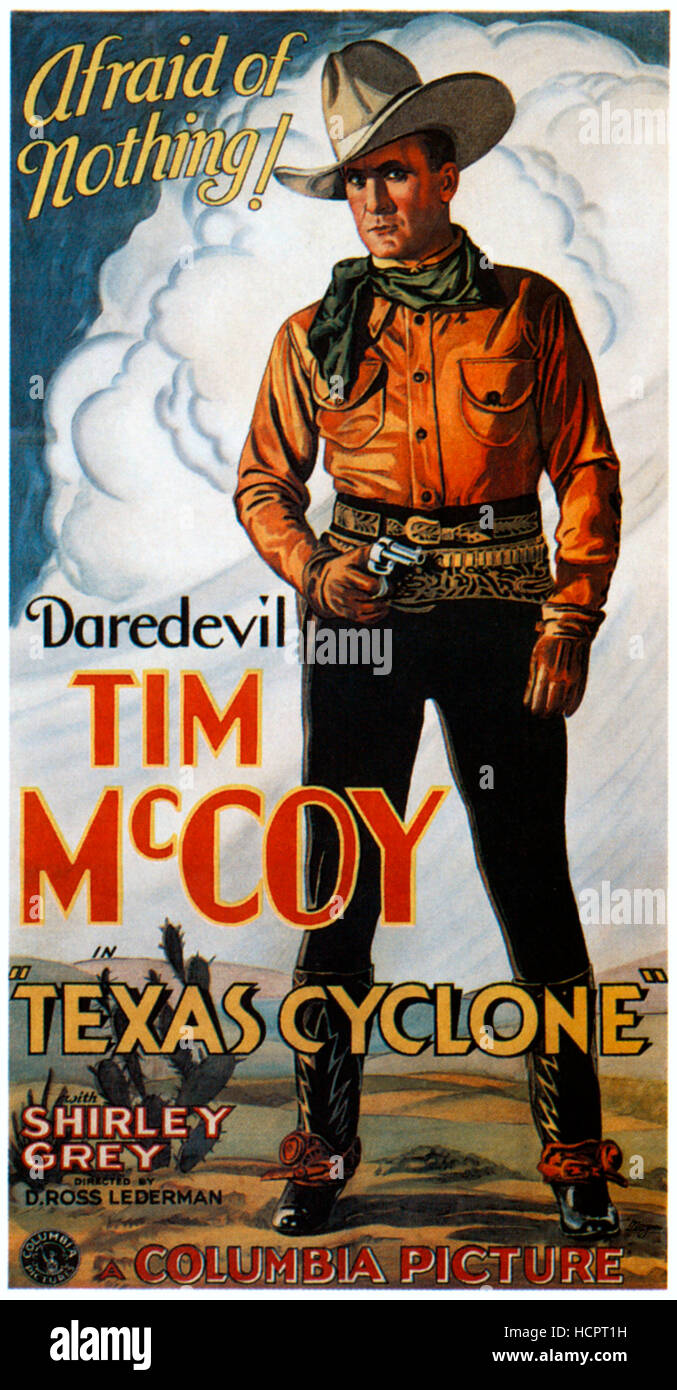 TEXAS CYCLONE, Tim McCoy, 1932 Stock Photo - Alamy