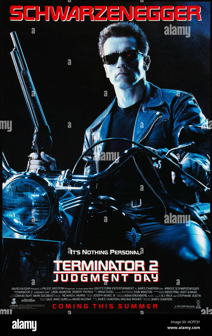 TERMINATOR 2, (aka TERMINATOR 2: JUDGMENT DAY), advance poster art ...