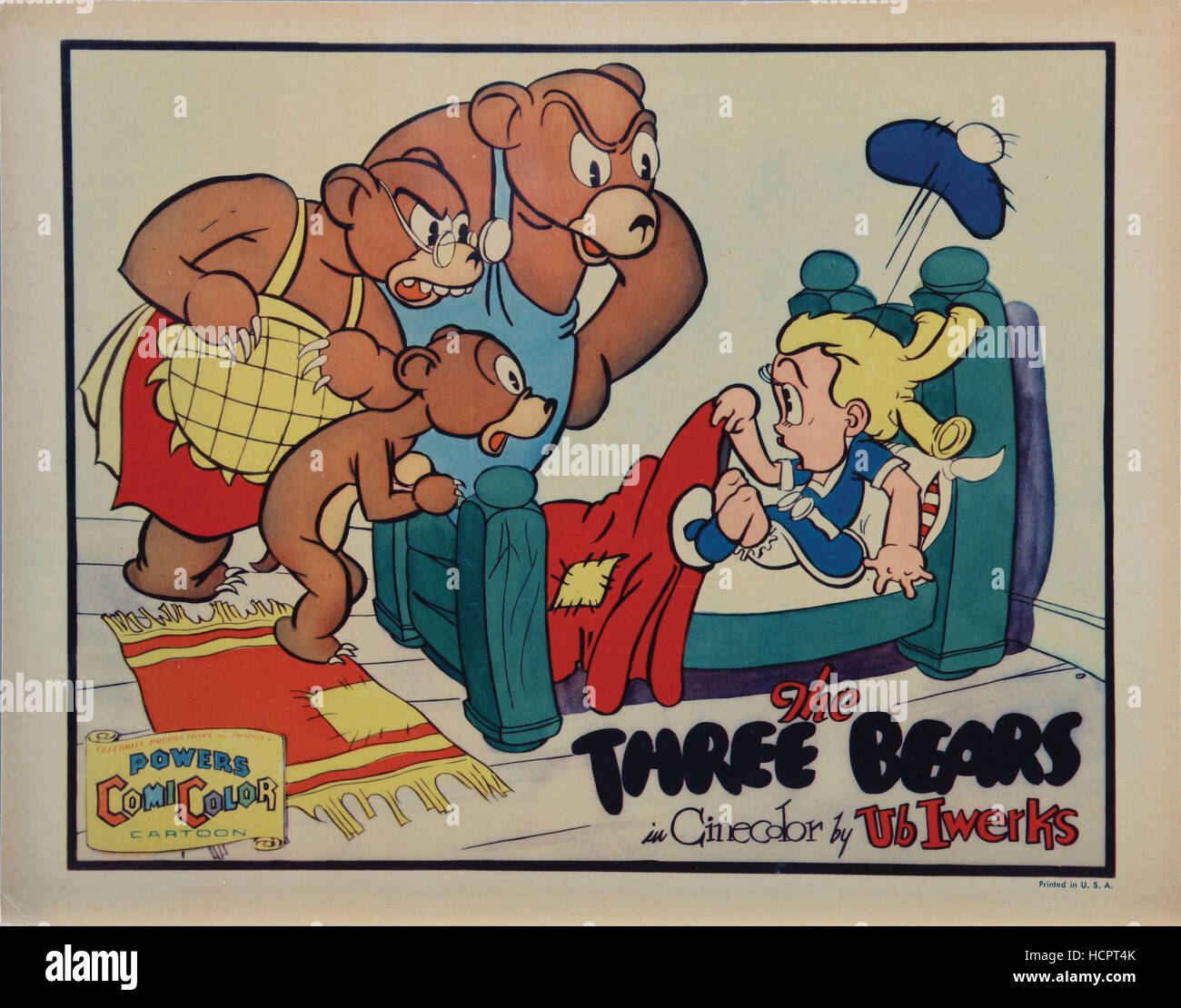 THE THREE BEARS, UB Iwerks, from left: Baby Bear, Mama Bear, Papa Bear ...
