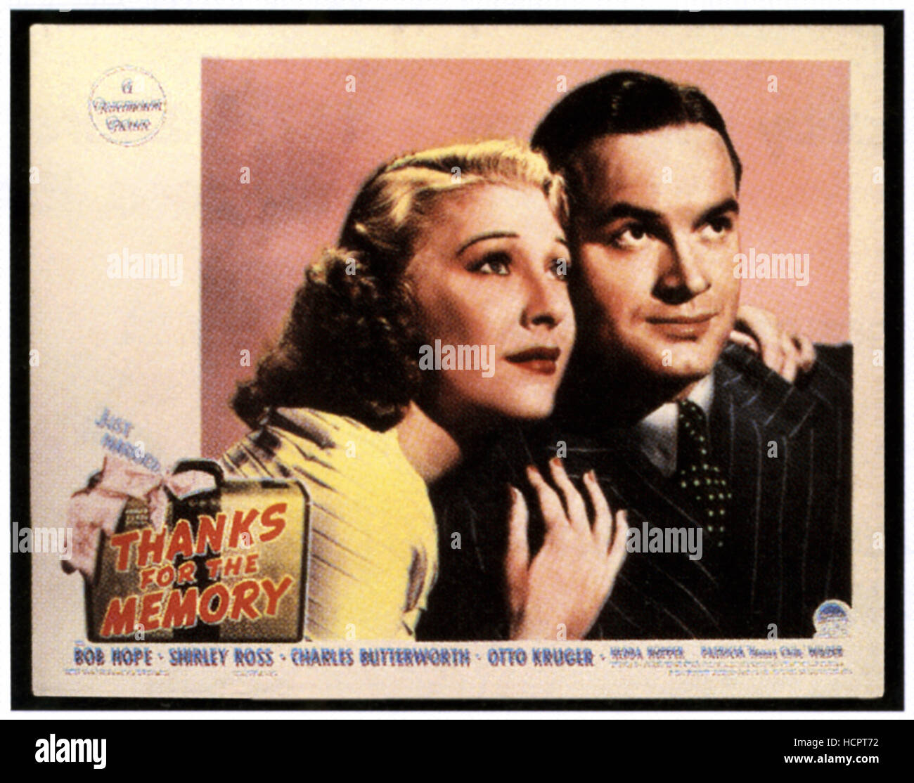 THANKS FOR THE MEMORY, from left: Shirley Ross, Bob Hope, 1938 Stock ...