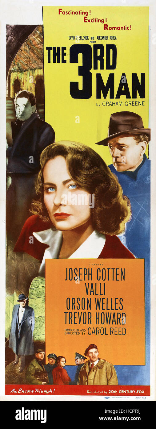 THE THIRD MAN, top from left: Orson Welles, Alida Valli, Joseph Cotten ...