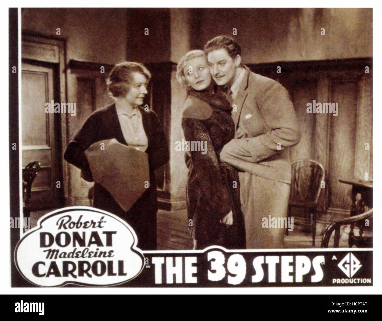 THE 39 STEPS (aka THE THIRTY NINE STEPS), from center: Madeleine ...