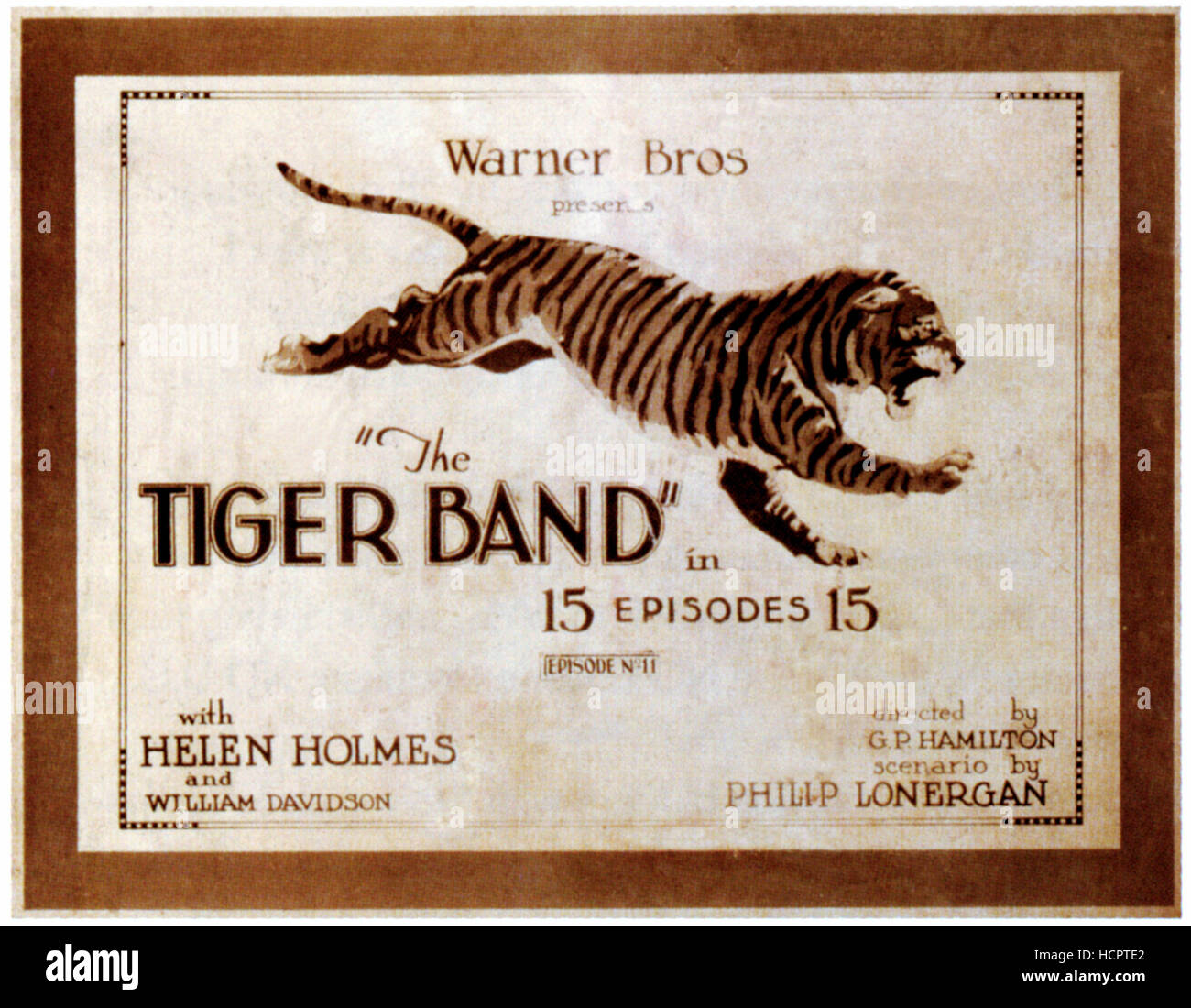 THE TIGER BAND, 1920 Stock Photo - Alamy