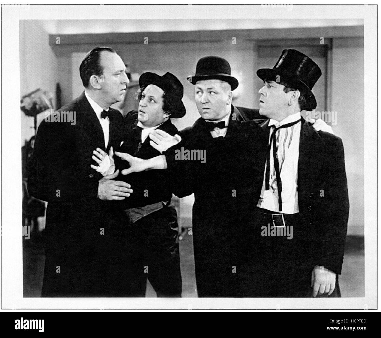TIME OUT FOR RHYTHM, from left: Allen Jenkins, Three Stooges-Larry Fine ...