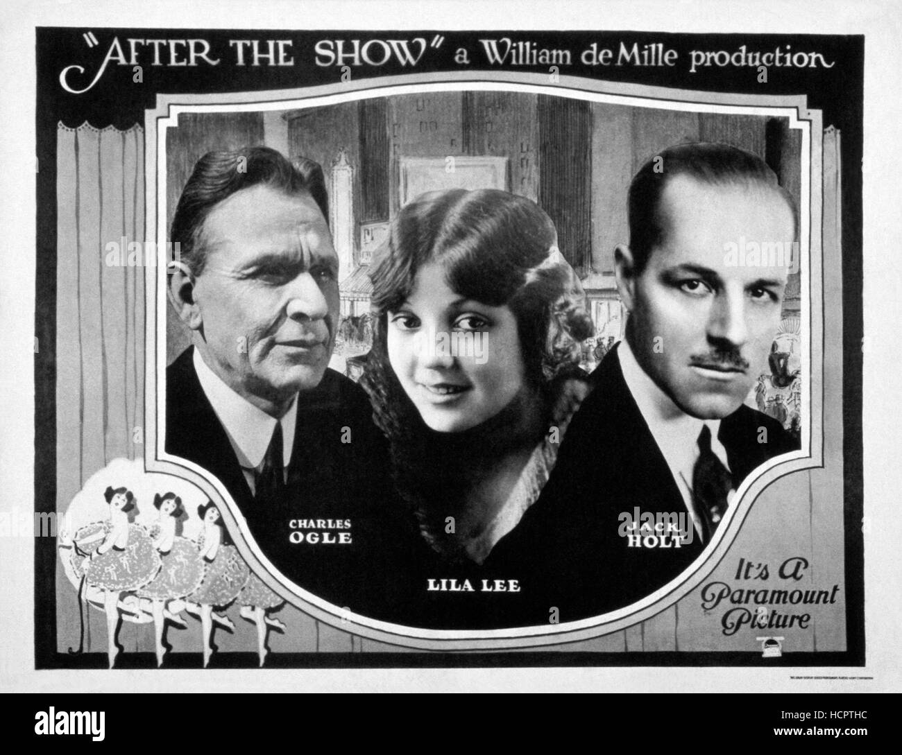 AFTER THE SHOW, from left: Charles Ogle, Lila Lee, Jack Holt, 1921 ...