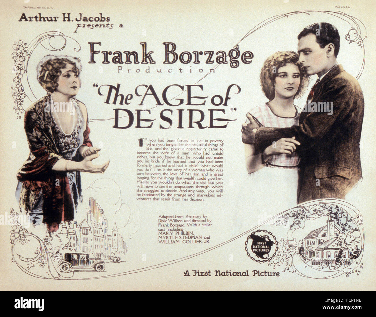 THE AGE OF DESIRE, Mary Philbin (second right), William Collier Jr ...