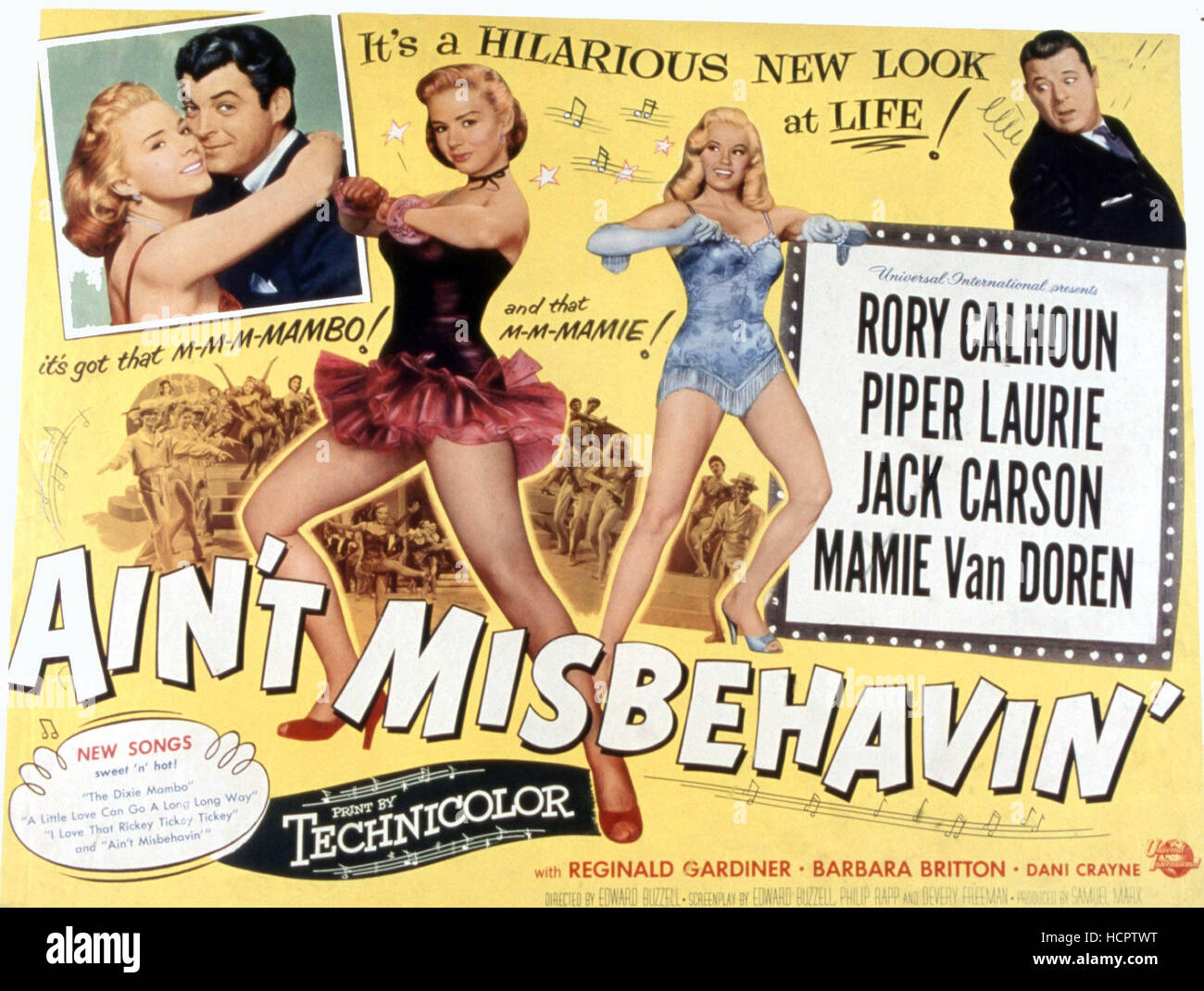 AIN'T MISBEHAVIN', Piper Laurie, Mamie Van Doren, Rory Calhoun, Jack ...