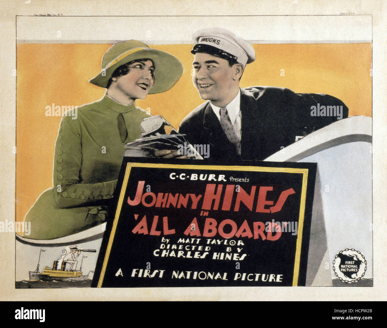 ALL ABOARD, from left: Edna Murphy, Johnny Hines, 1927 Stock Photo - Alamy