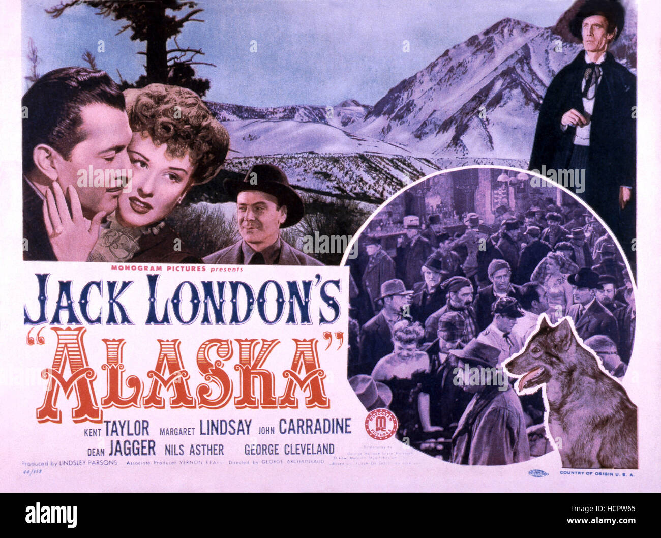 ALASKA, from left: Kent Taylor, Margaret Lindsay, Dean Jagger, John ...