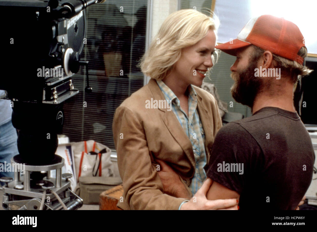 ALAMO BAY, Amy Madigan, Ed Harris, on set, 1985. ©TriStar Pictures ...