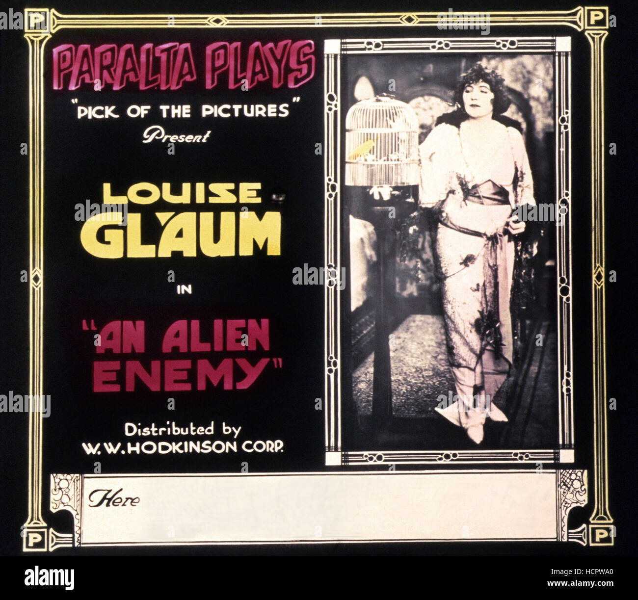 AN ALIEN ENEMY, Louise Glaum, 1918 Stock Photo - Alamy