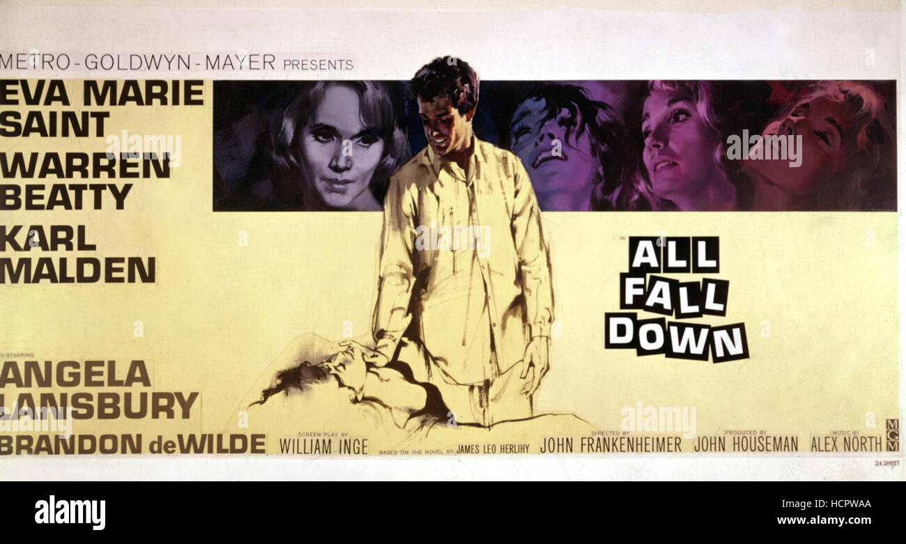 ALL FALL DOWN, Eva Marie Saint, Warren Beatty, 1962 Stock Photo - Alamy