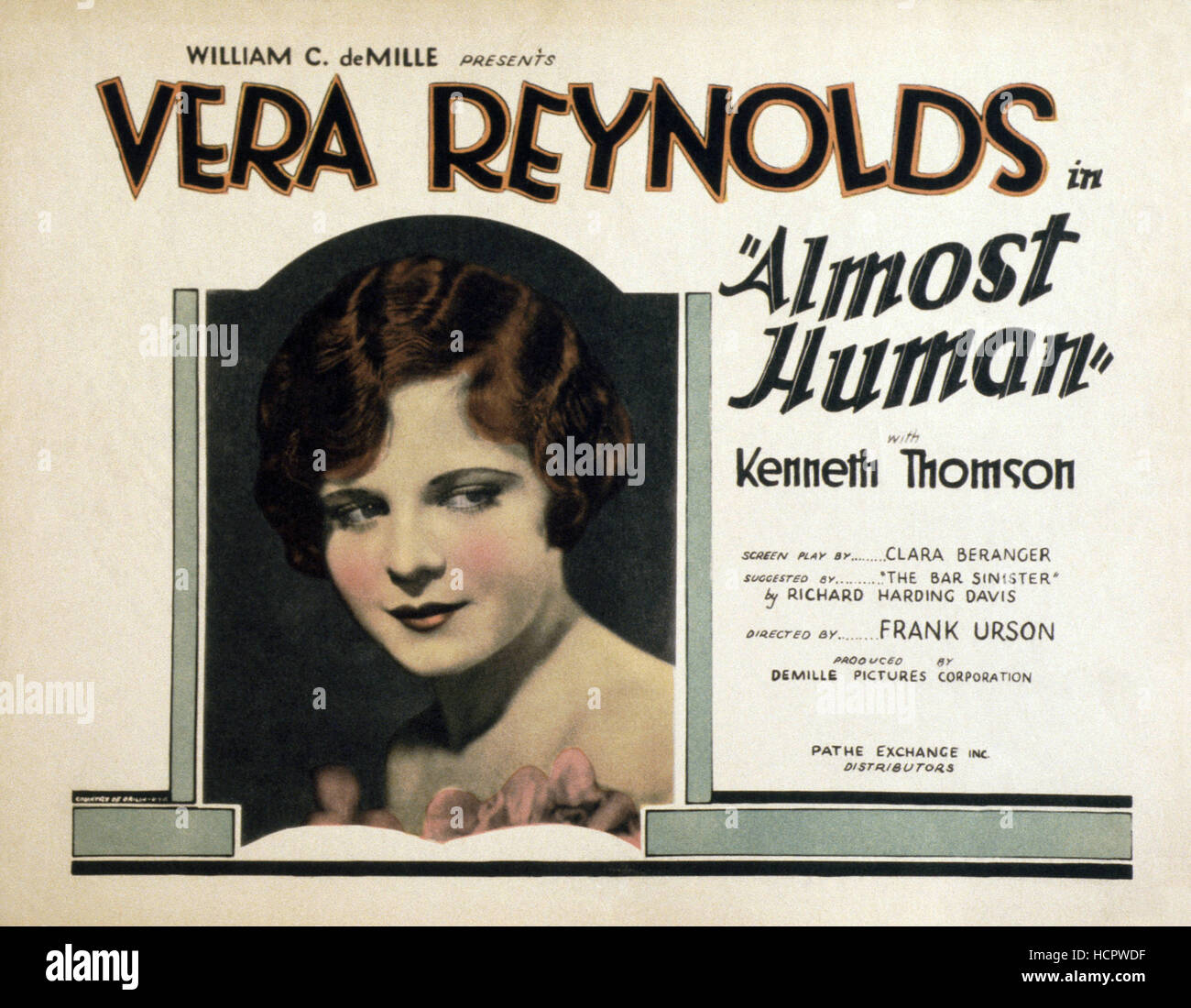 ALMOST HUMAN, Vera Reynolds, 1927 Stock Photo - Alamy