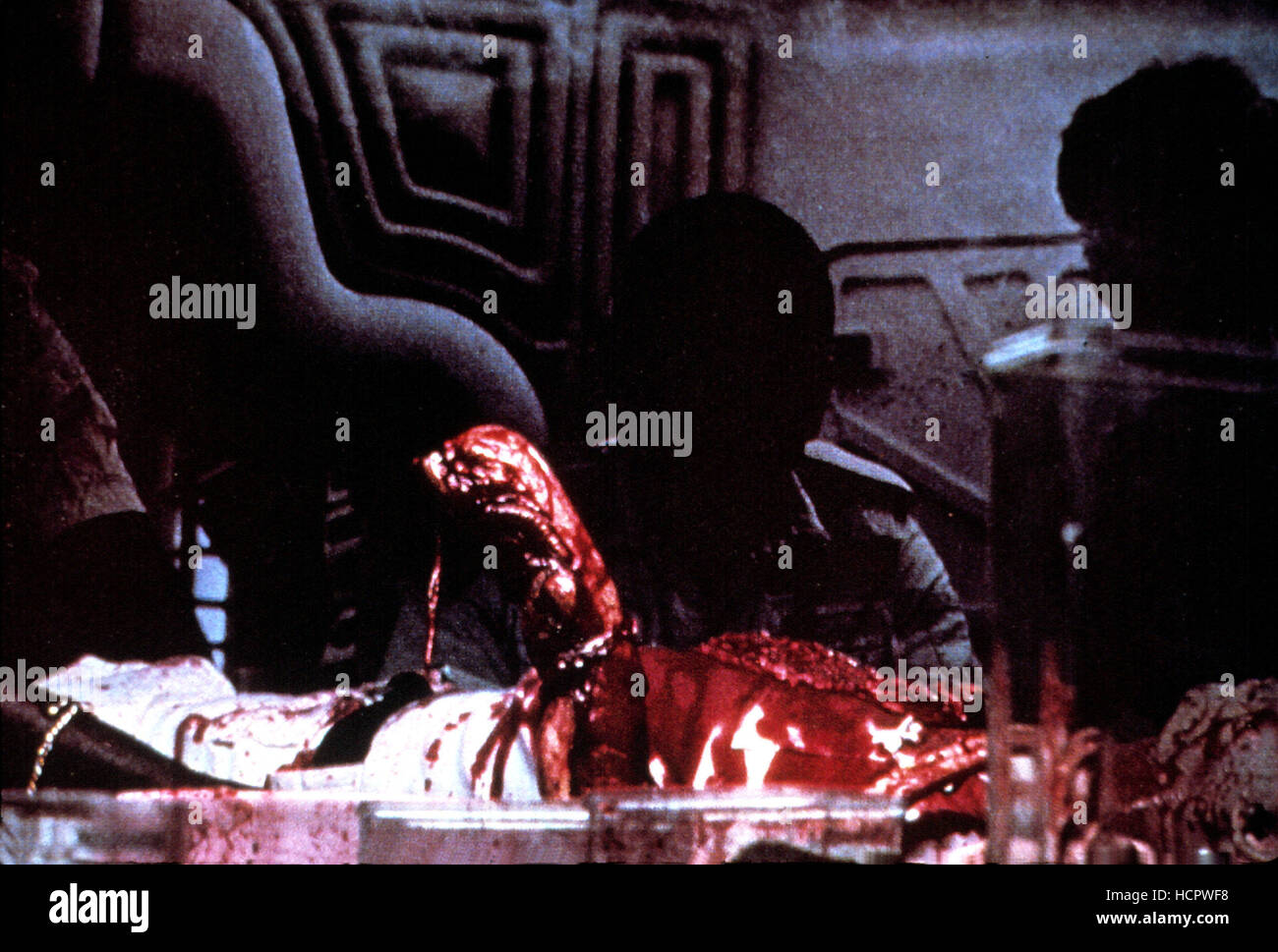ALIEN, 1979, the alien protruding from what was Kane's stomach, after ...