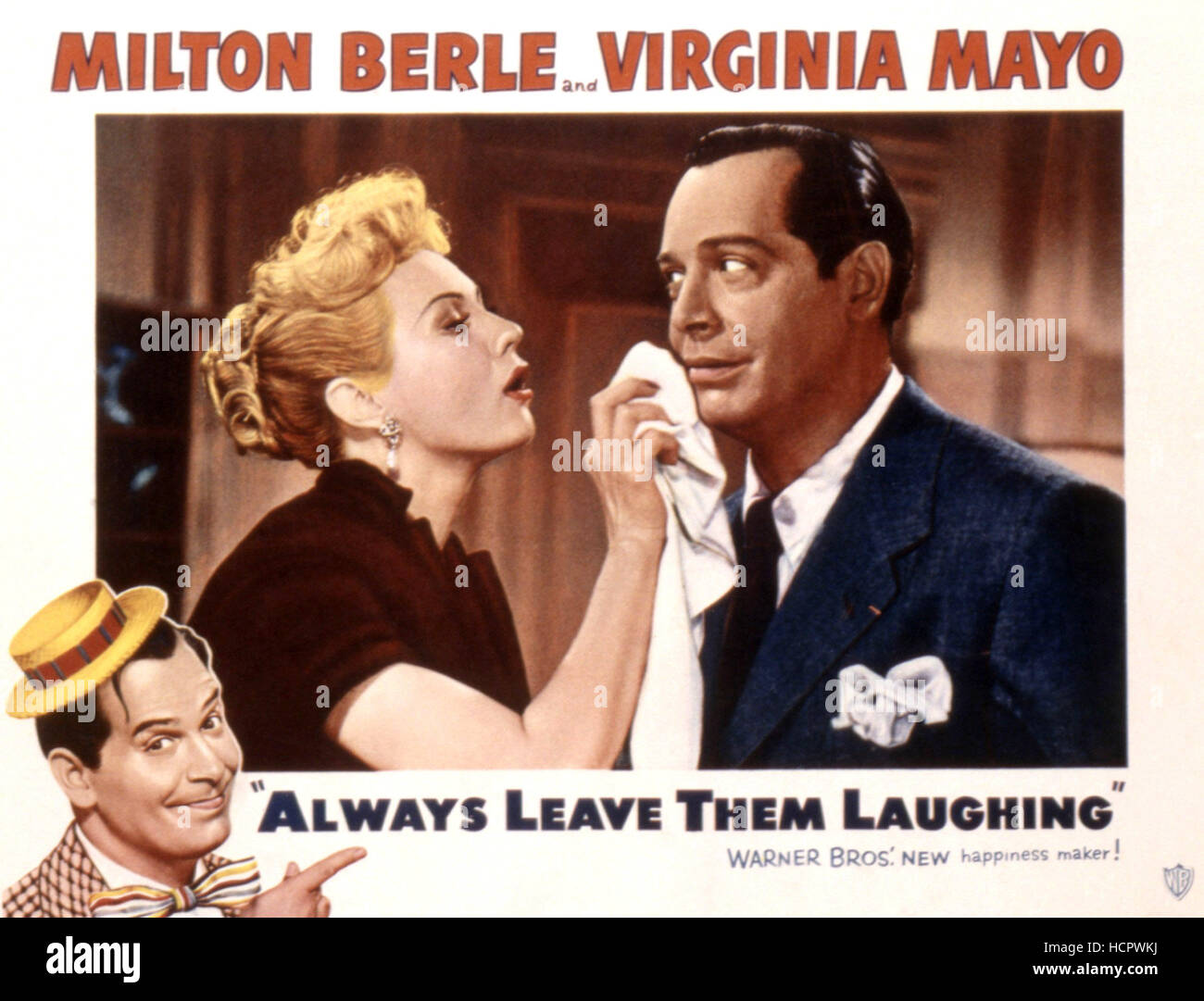ALWAYS LEAVE THEM LAUGHING, Virginia Mayo, Milton Berle, 1949 Stock ...