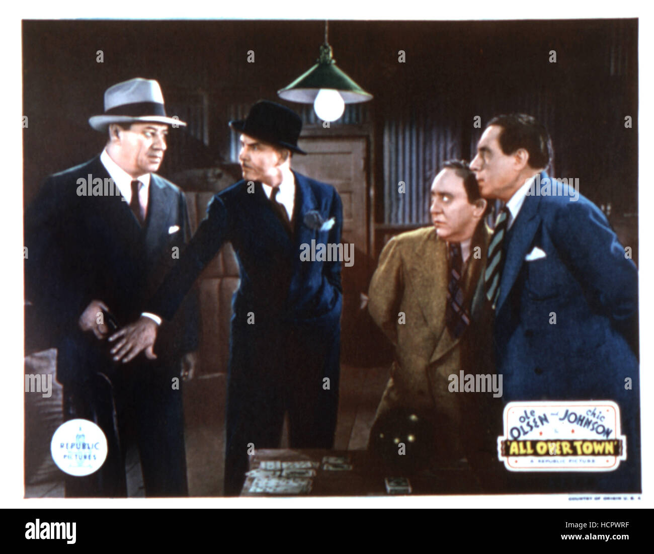 ALL OVER TOWN, Ole Olsen, Chic Johnson, 1937 Stock Photo - Alamy