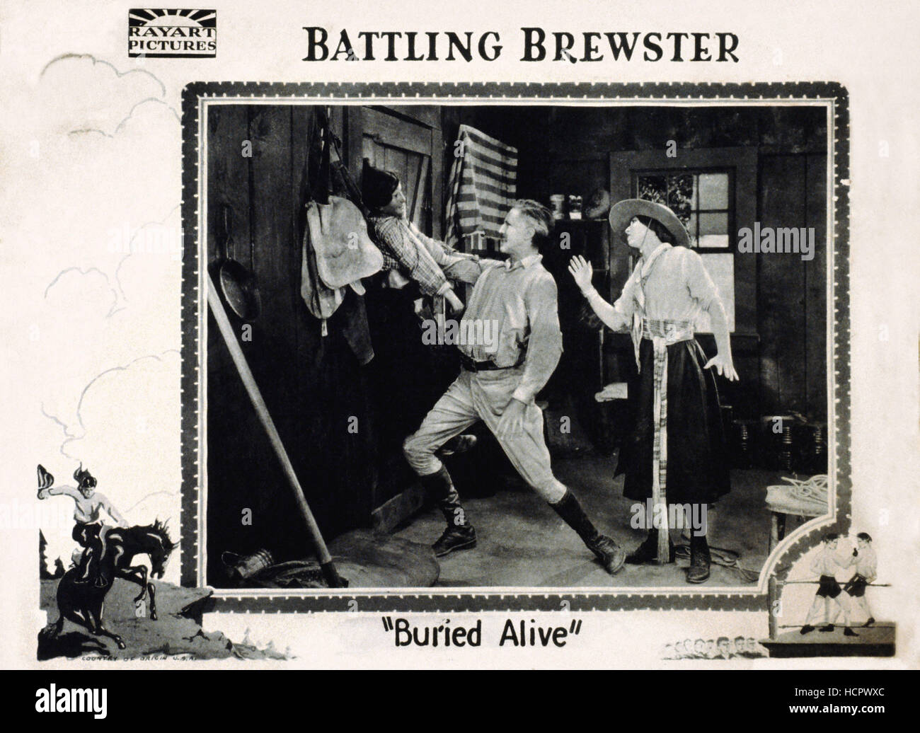 BATTLING BREWSTER, US lobbycard, 1924 Stock Photo - Alamy