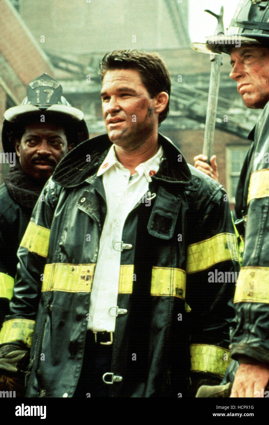 BACKDRAFT, Kevin M. Casey, Kurt Russell, Scott Glenn, 1991 Stock Photo ...