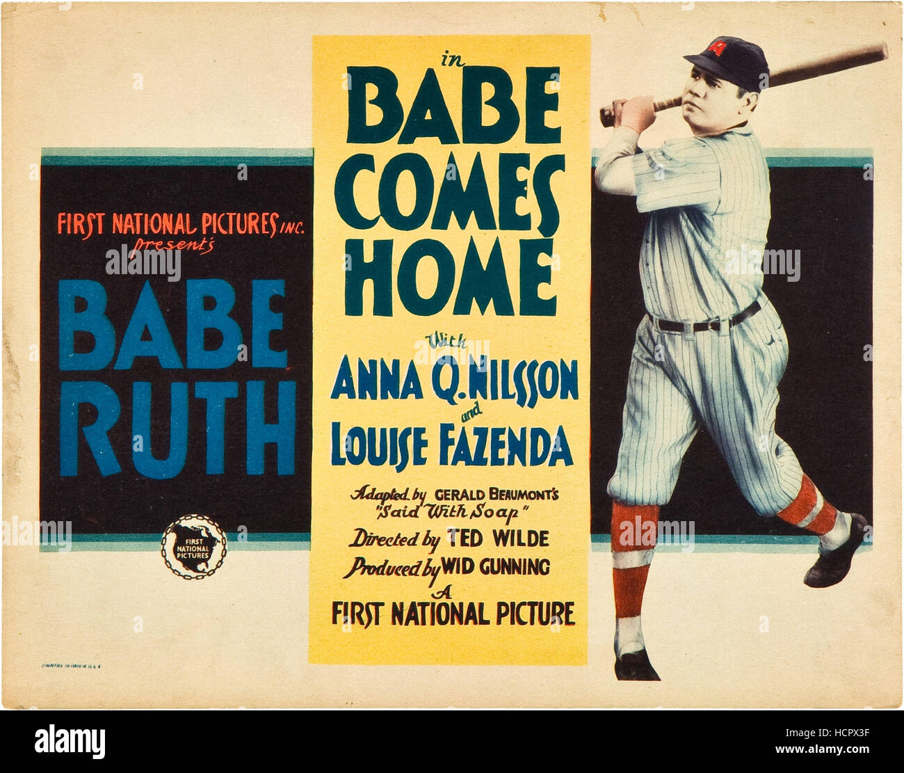 BABE COMES HOME, Babe Ruth, 1927 Stock Photo - Alamy