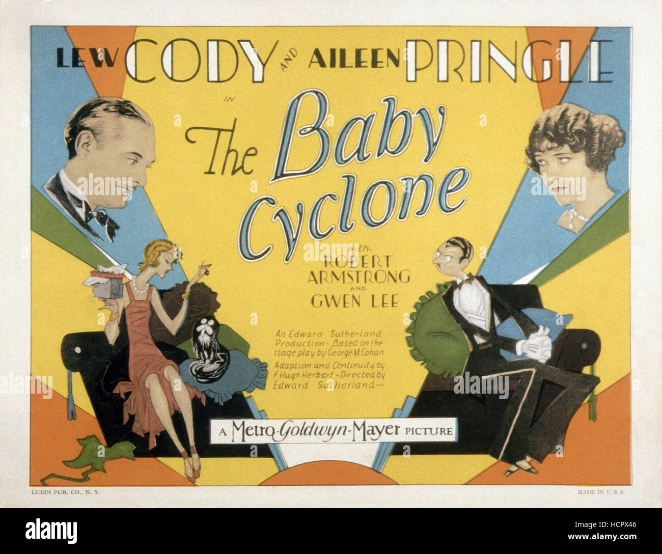 THE BABY CYCLONE, from left: Lew Cody, Aileen Pringle, 1928 Stock Photo - Alamy