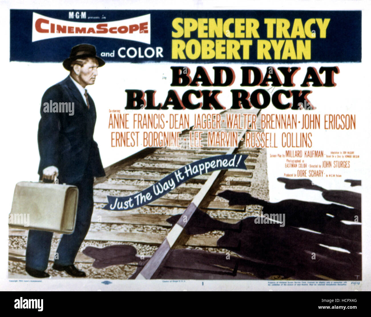 BAD DAY AT BLACK ROCK, Spencer Tracy, 1955 Stock Photo - Alamy
